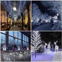 China 500 LED Weeding Solar Icicle Lights 600 LM With 2.8M Cable Decorations for Bedroom for sale