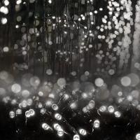 China 250MA Solar Powered String Lights 100 LED Remote Cool White Icicle Lights 600LM for sale