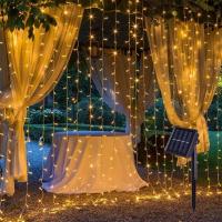 China Bedroom Warm White Solar Icicle Lights SELV 600 LED IP44 Output 28V for sale