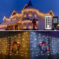 China Christmas 500 Cool White LED Icicle Lights 50m 20V 8 MODES for Valentine for sale