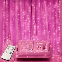 China Indoor 2M Height LED Curtain Lights / Vertical Lights Pink 120V for sale