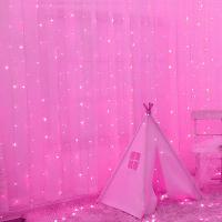 China Indoor 2M Height LED Curtain Lights / Vertical Lights Pink 120V for sale