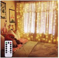 China 9M Warm White String LED Curtain Lights 8 Modes Connectable For Halloween for sale