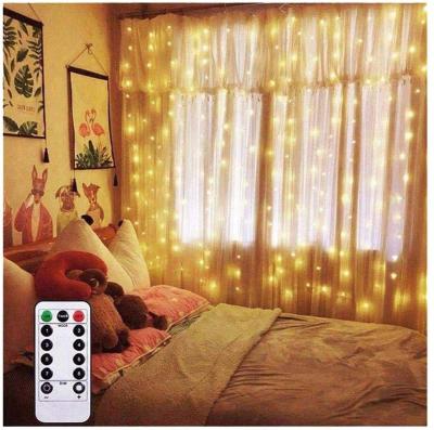China 9M Warm White String LED Curtain Lights 8 Modes Connectable For Halloween for sale