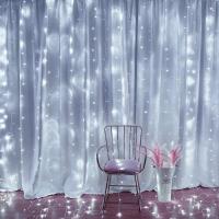 China Dimmable 600 LM White LED Curtain Lights 230V Remote For Valentines for sale