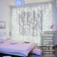China Holiday Cool White Low Voltage Curtain Lights 31V 6M Length 600LM for sale