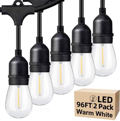 China 25 Bulbs Waterproof Outdoor Festoon Lights 240V Ambiance Patio For Wedding for sale