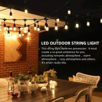 China 25 Bulbs Waterproof Outdoor Festoon Lights 240V Ambiance Patio For Wedding for sale