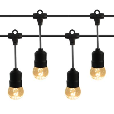 China Commercial Dimmable Solar Festoon String Lights 1500LM 24V Outdoor Shatterproof for sale