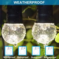 China Commercial Dimmable Solar Festoon String Lights 1500LM 24V Outdoor Shatterproof for sale