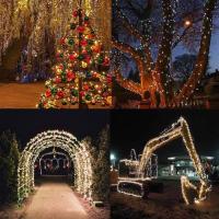 China Waterproof  Plug In 700 Warm White Fairy Lights Green Cable 120V 70m Waterproof For Christmas Tree for sale