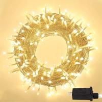 China Halloween 240V 60m String Lights Indoor / 600 Warm White Fairy Lights for sale