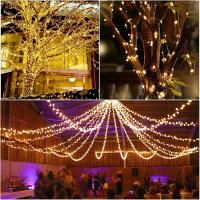 China 1000 Warm White LED Garland 240V Christmas Lights 60HZ With 2.8m Green Cable for sale