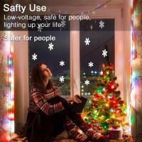 China Green Cable Christmas Lights 700 LED Lovers' Day Garland Plug In Multi Colors for sale
