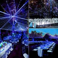 China 60HZ 31V Outdoor Blue Icicle Lights 700 LED Backyard Wedding String Lights for sale