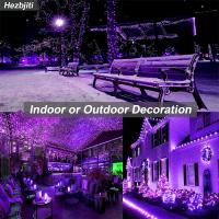 China 70m Length 100V Purple Christmas Lights Outdoor 700 LED Waterproof for sale