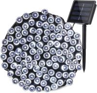 China Outdoor 200 LED Solar Christmas String Lights Dark Green Christmas Tree Cable White for sale