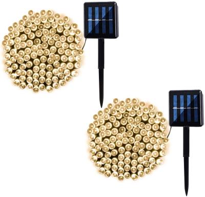 China Water Drop Warm White Solar Christmas Lights Outdoor 28V PVC Waterproof for sale