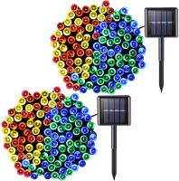 China 72ft Solar Powered Christmas Light 700 LED PVC 5V Multi Colored Outdoor String Lights for sale