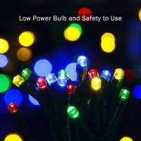 China 72ft Solar Powered Christmas Light 700 LED PVC 5V Multi Colored Outdoor String Lights for sale