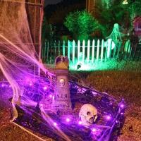 China 70m Purple LED Christmas Lights / Halloween String Lights Outdoor 300MA 28V for sale