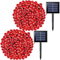 China Solar Green Wire String Lights Outdoor 700 LED IP44 Waterproof For Christmas for sale