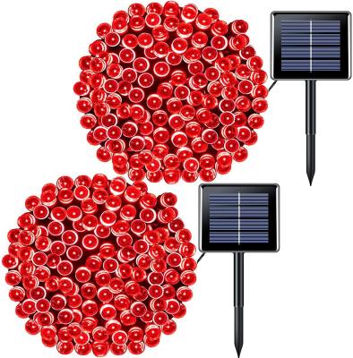 China Solar Green Wire String Lights Outdoor 700 LED IP44 Waterproof For Christmas for sale