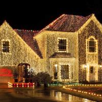 China 700 LED Ultra Bright Christmas Tree Lights 70m 28V 1500MAH Battery for sale