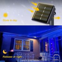 China Colorful Blue Solar Christmas String Lights 800M LED Fairy Starry Outdoor 8 Modes for sale