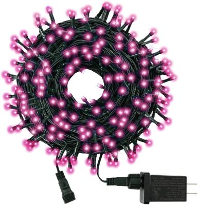 China 220V 30M Outdoor Garland Christmas Lights 300 Count LED Pink Fairy Lights For Bedroom for sale