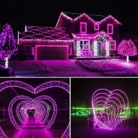 China 220V 30M Outdoor Garland Christmas Lights 300 Count LED Pink Fairy Lights For Bedroom for sale