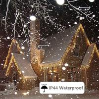 China Outdoor Garland 300 Warm White LED Christmas Lights Extendable Cluster Lights for sale