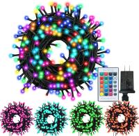 China 32ft Multi Color Garland 100V Christmas Lights 200 LED Waterproof Extendable for sale