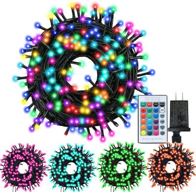 China 32ft Multi Color Garland 100V Christmas Lights 200 LED Waterproof Extendable for sale