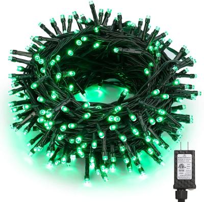 China Extendable Green LED Christmas Lights Night Plug In 300 LED 240V for sale