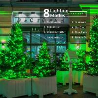 China Extendable Green LED Christmas Lights Night Plug In 300 LED 240V for sale