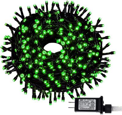 China Decor Garland Green String Christmas Lights 400 Count LED PVC Extendable for sale
