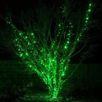 China Decor Garland Green String Christmas Lights 400 Count LED PVC Extendable for sale