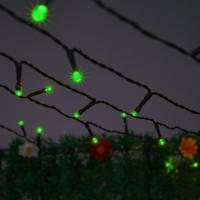 China Decor Garland Green String Christmas Lights 400 Count LED PVC Extendable for sale