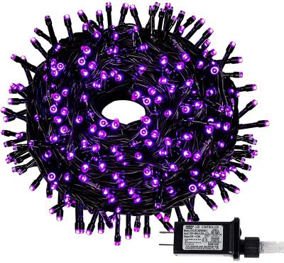 China 100 LED Purple 120V  Christmas Tree Bulbs Extendable 32ft Waterproof Outdoor for sale