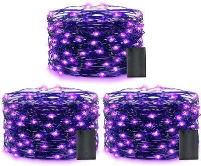 China Outside Battery Copper Wire Lights 10M CR2032 Firefly Led Garden Lights for sale