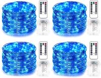 China IP65 Battery Copper Wire Lights 3M Blue String Lights For Bedroom for sale