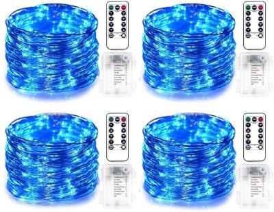 China IP65 Battery Copper Wire Lights 3M Blue String Lights For Bedroom for sale