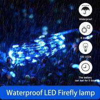 China IP65 Battery Copper Wire Lights 3M Blue String Lights For Bedroom for sale