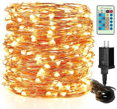 China Remote Control Copper Wire Lights String 240V UL558 Listed With 2M Cable for sale