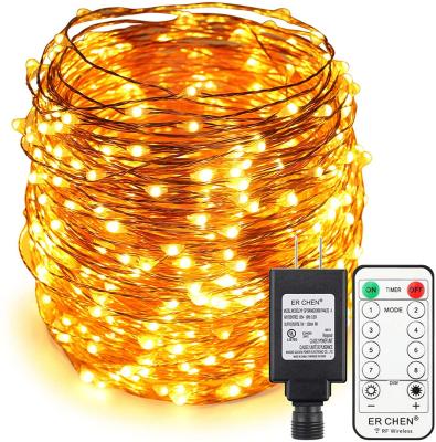 China Decor Copper Wire Fairy Lights Plug In DC 3V 40M Length For Patio for sale