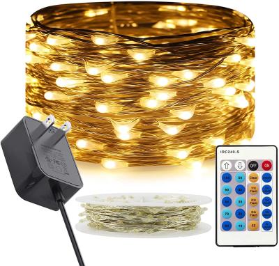 China AC 100V Waterproof Firefly Lights IP65 Multicolor Fairy Lights With Remote for sale