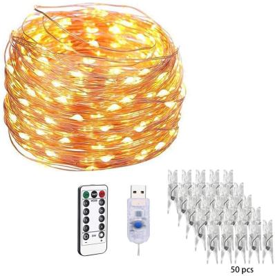 China 50m Length Copper Wire LED Lights Plug In 240V String Fairy Lights For Bedroom for sale