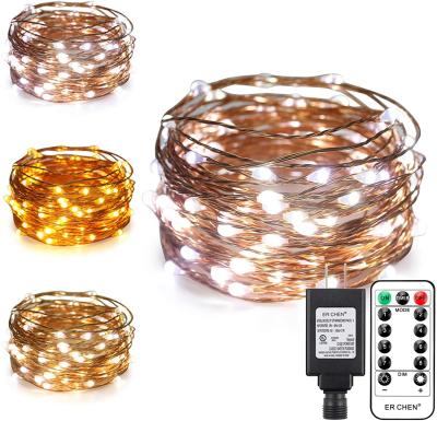 China Dec 500 LED Copper Wire Plug In Fairy Lights 8 Modes AC 100V for Bedroom for sale
