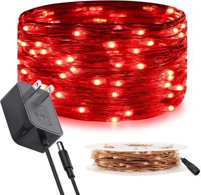 China Waterproof Plug In Wire Fairy Lights 50M Length Star String Lights For Bedroom for sale